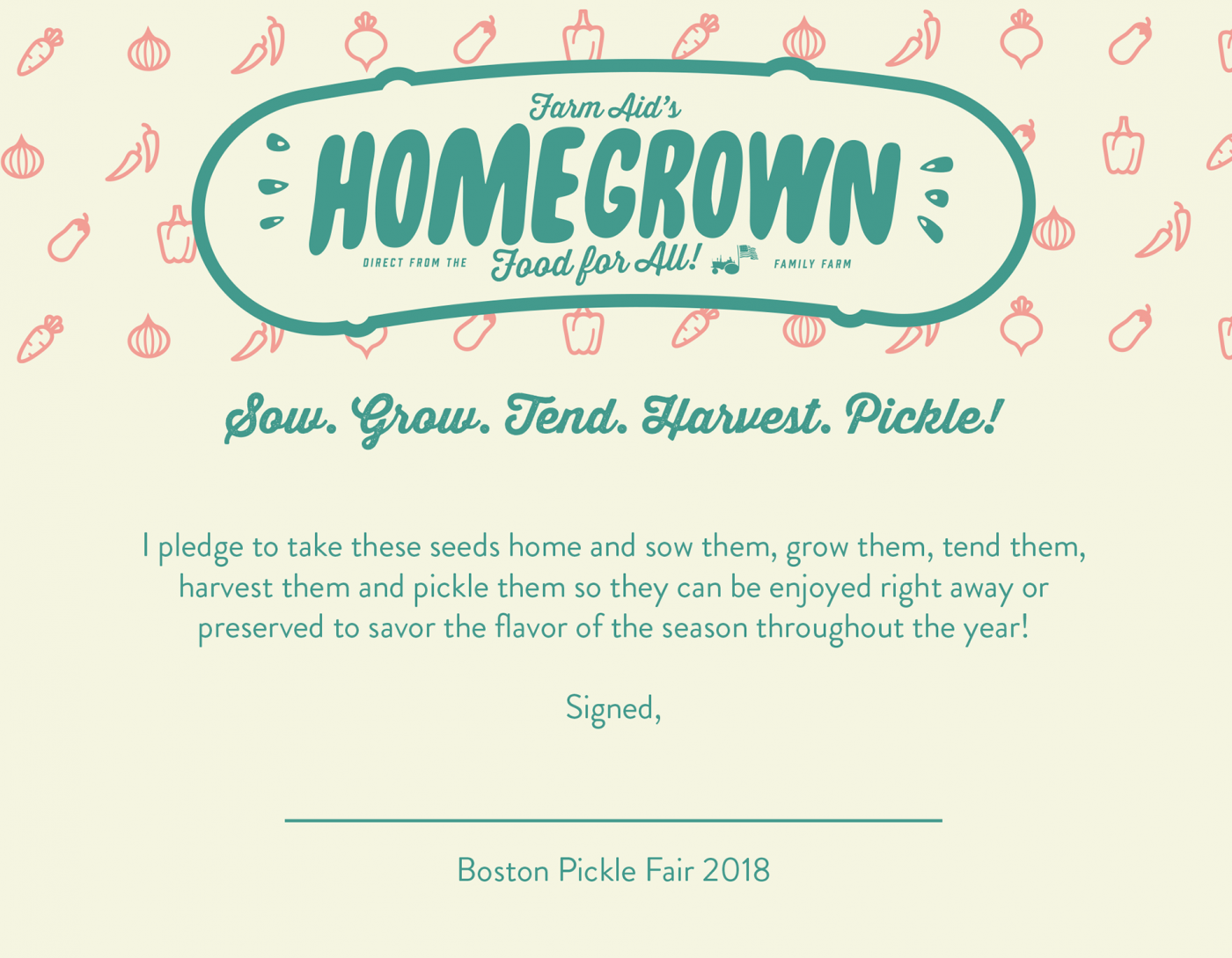 Join Farm Aid at Boston Pickle Fair on Saturday June 23!