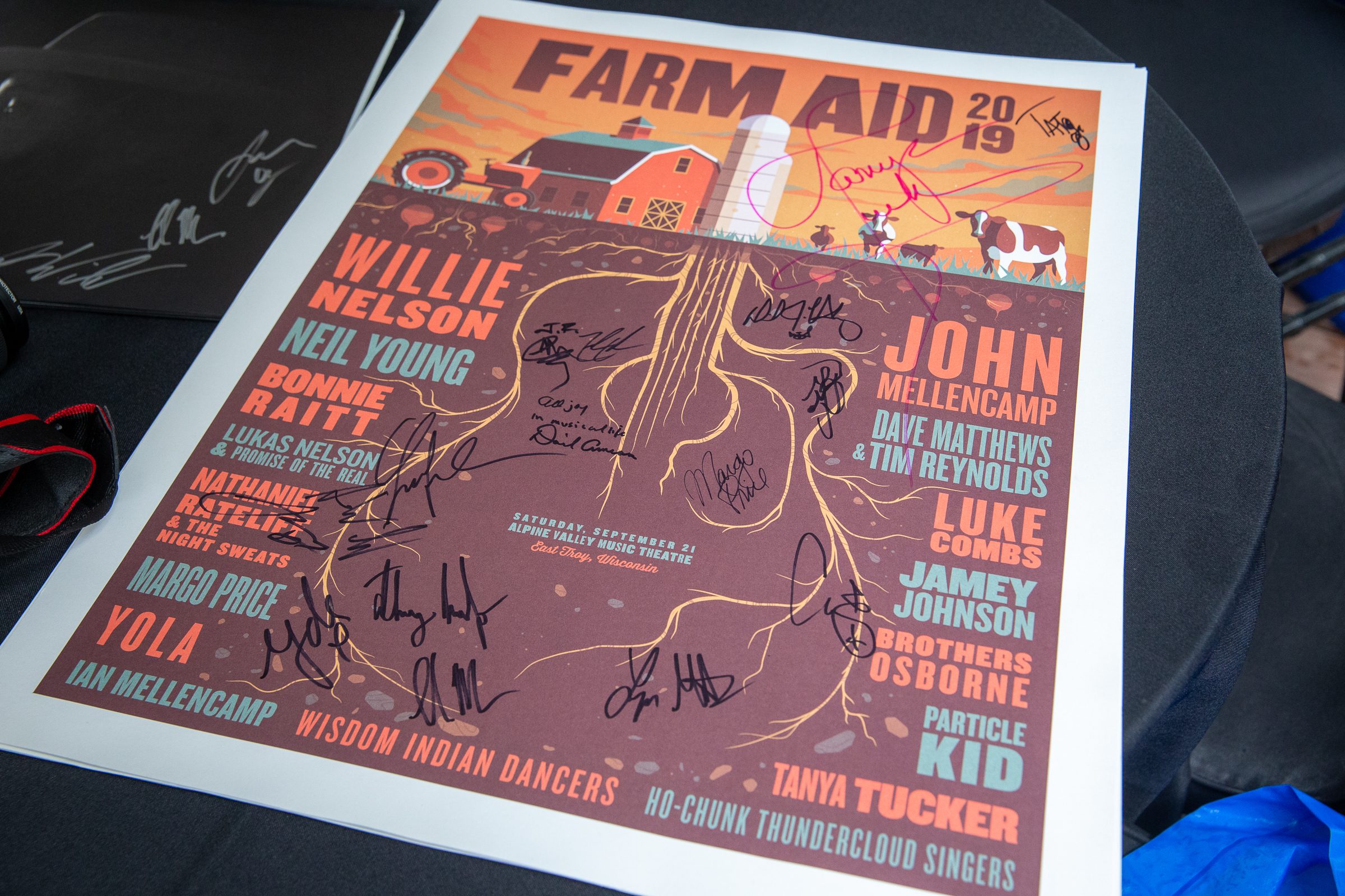 Backstage at Farm Aid 2019 – Bid on one-of-a-kind memorabilia