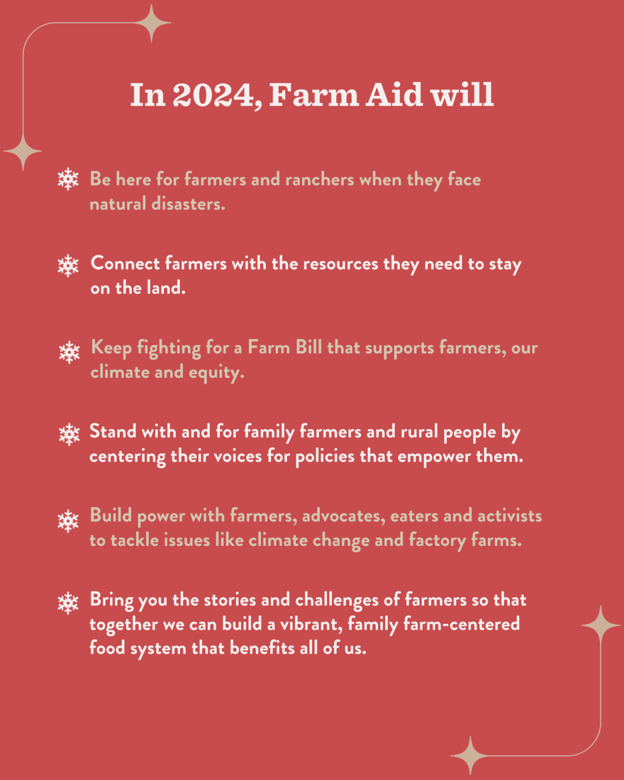 Farm Aid's Plans for 2024