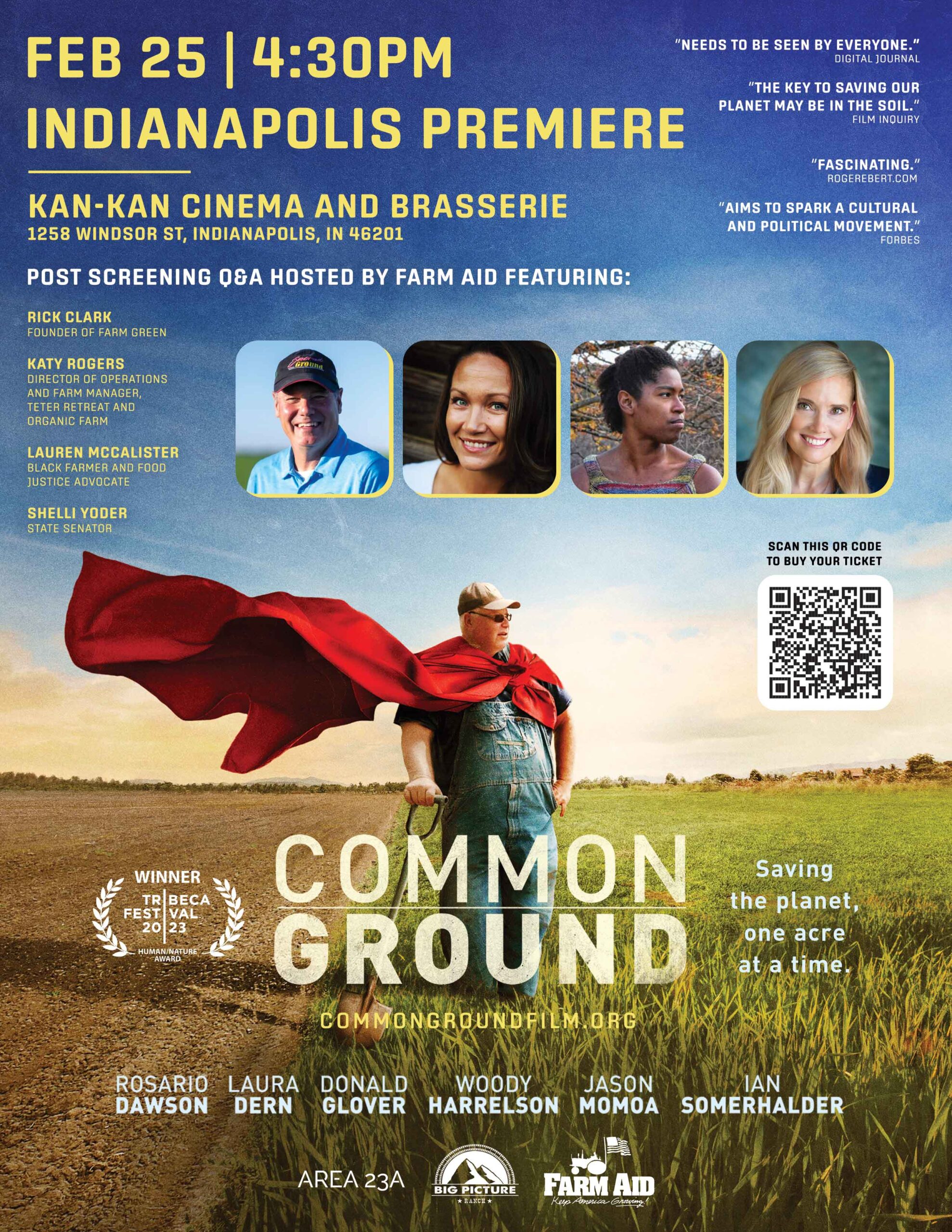 Join us for the Indiana premiere of "Common Ground" — A film ...
